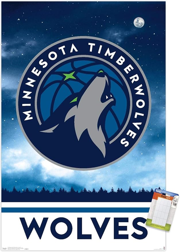 Amazon.com: Trends International NBA Minnesota Timberwolves - Logo 18 ...