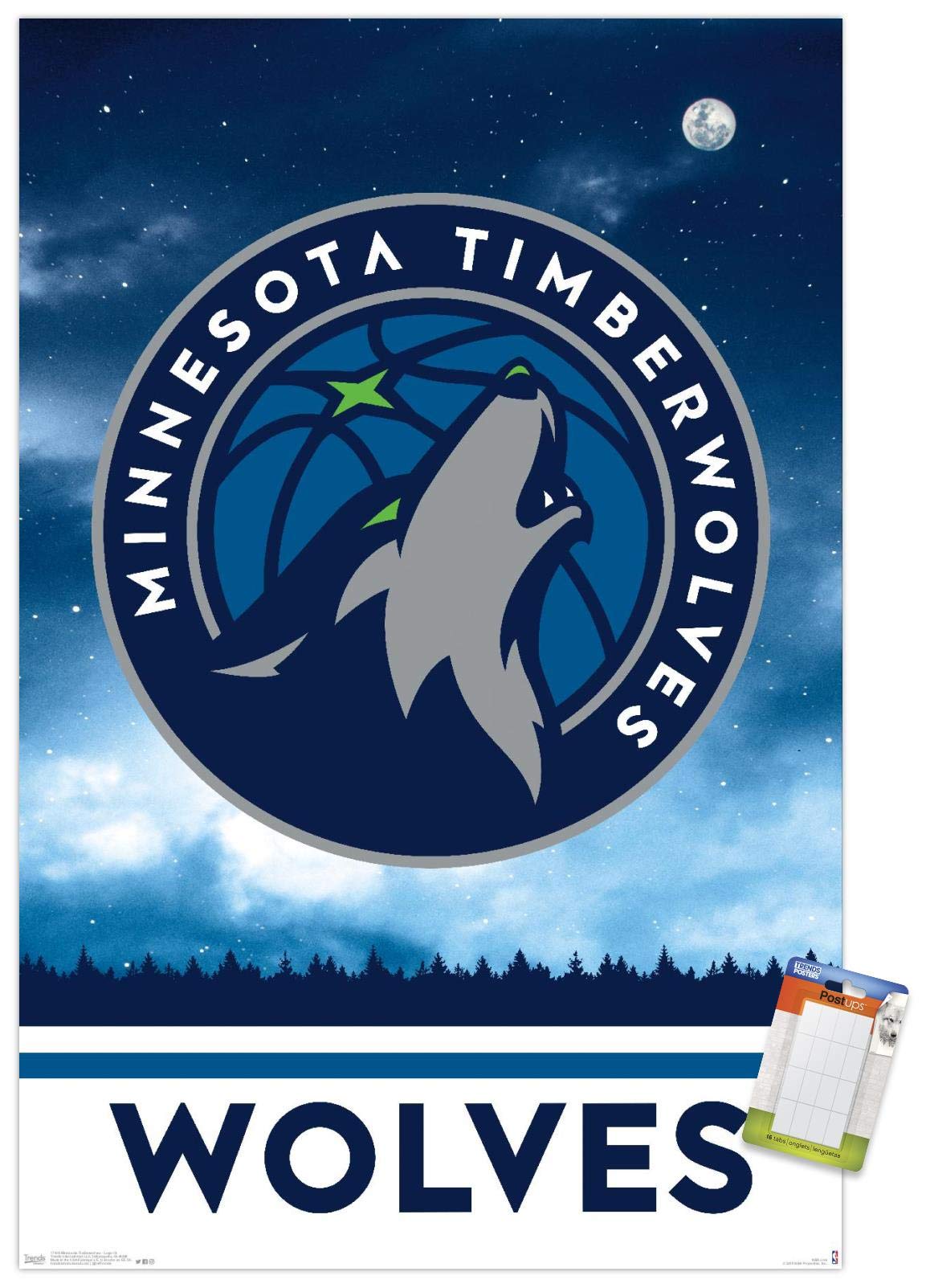Amazon.com: Trends International NBA Minnesota Timberwolves - Logo 18 ...