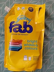 Godrej Fab Liquid Detergent Refill Pouch for Machine - 3.2 L : Amazon ...