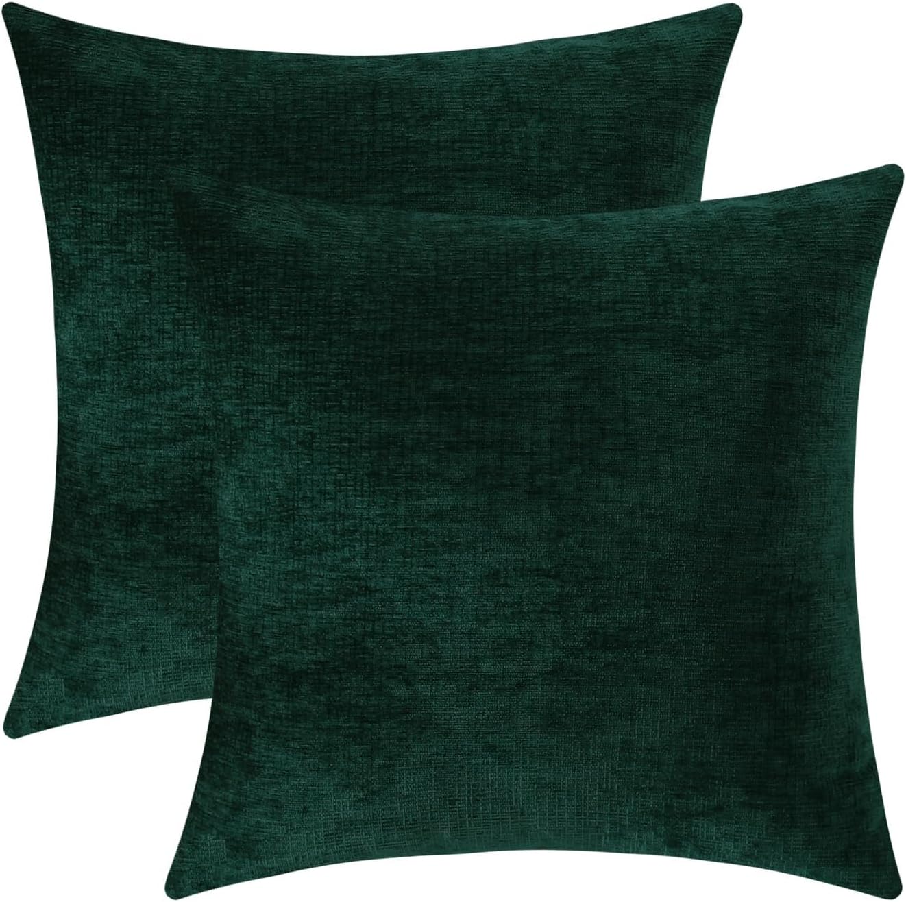 Amazon.com: Jeneoo Hunter Green Decorative Throw Pillow Covers Soft ...