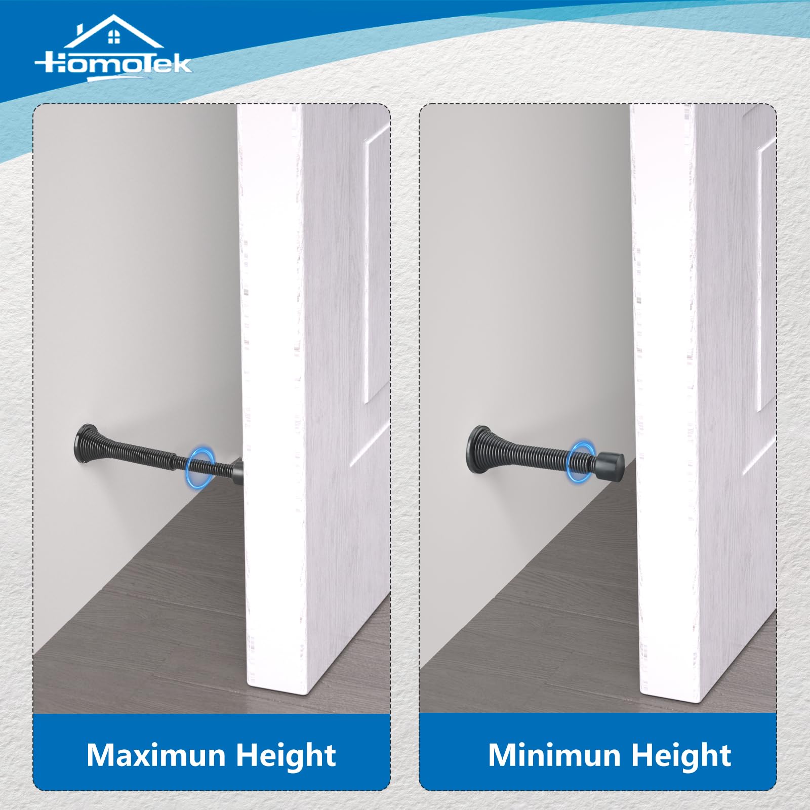 Snapklik.com : HOMOTEK 10 Pack Telescoping Spring Door Stoppers ...