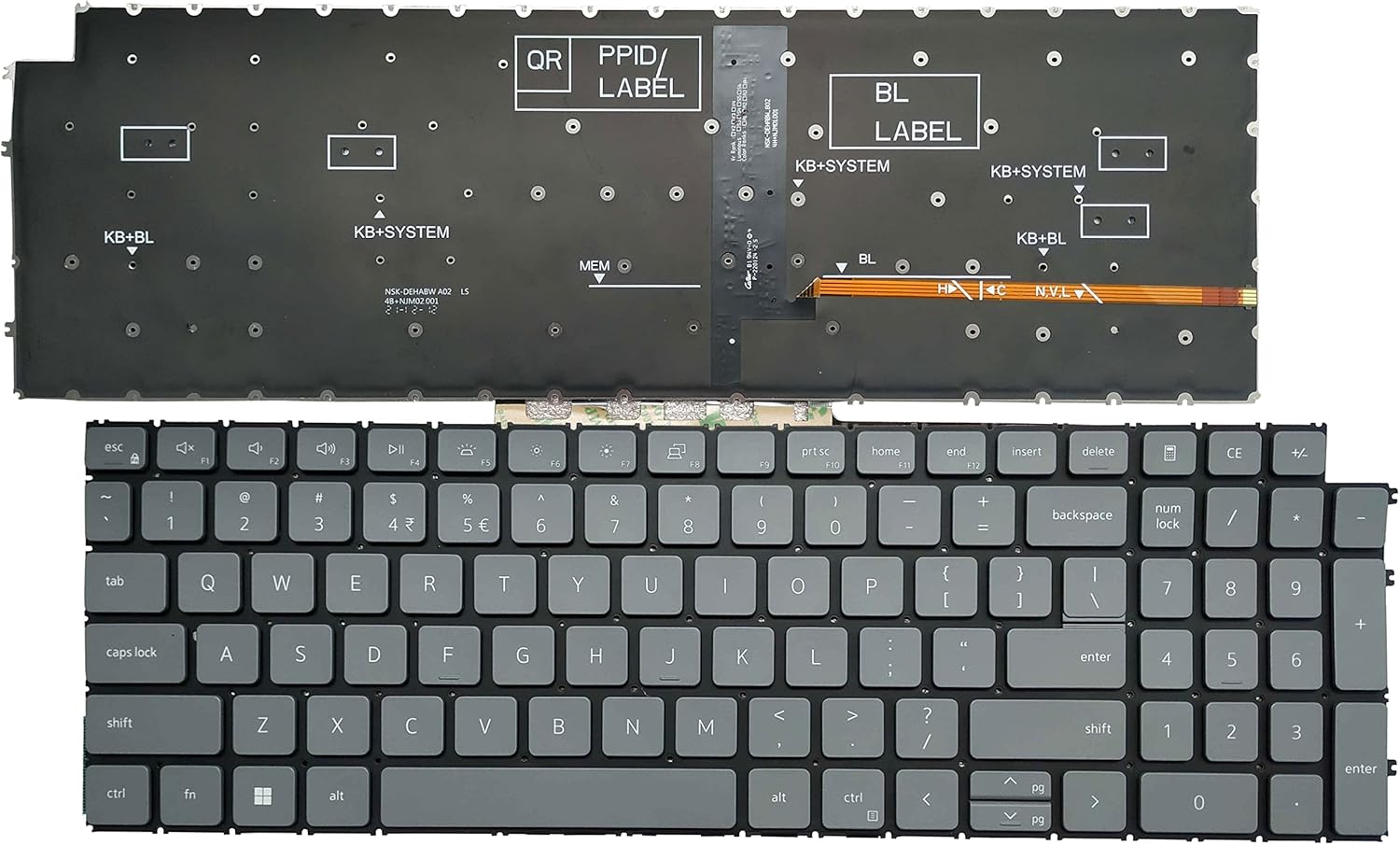 Amazon.com: Laptop Replacement Keyboard Compatible for DELL Latitude ...