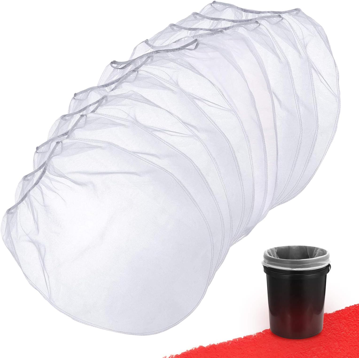 Amazon.com: 10 Pack Paint Strainer Bags Paint Filter Bag 5 Gallon Paint ...
