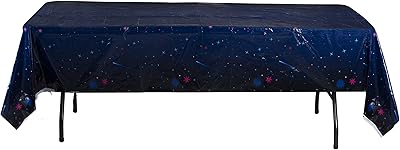 Amazon.com: 2 Pack Space Tablecloth, Plastic Galaxy Table Cloth All ...