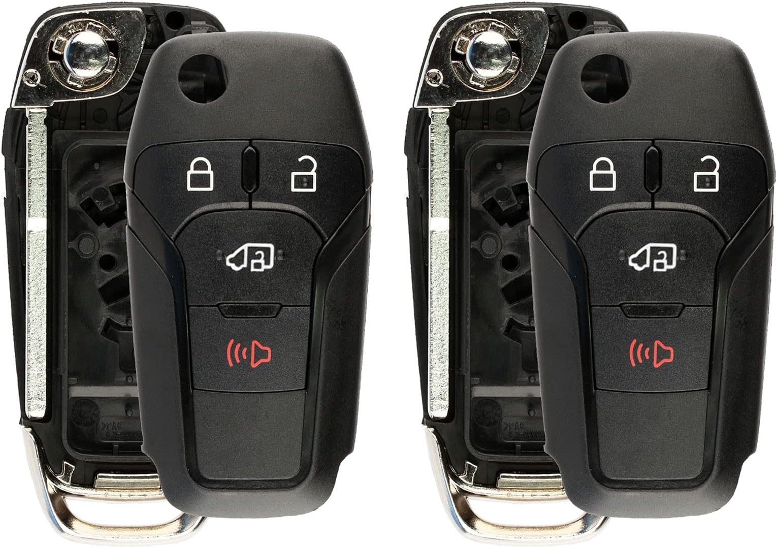 Amazon.com: OEM Electronic 4-Button Remote Flip Key Fob Compatible with ...