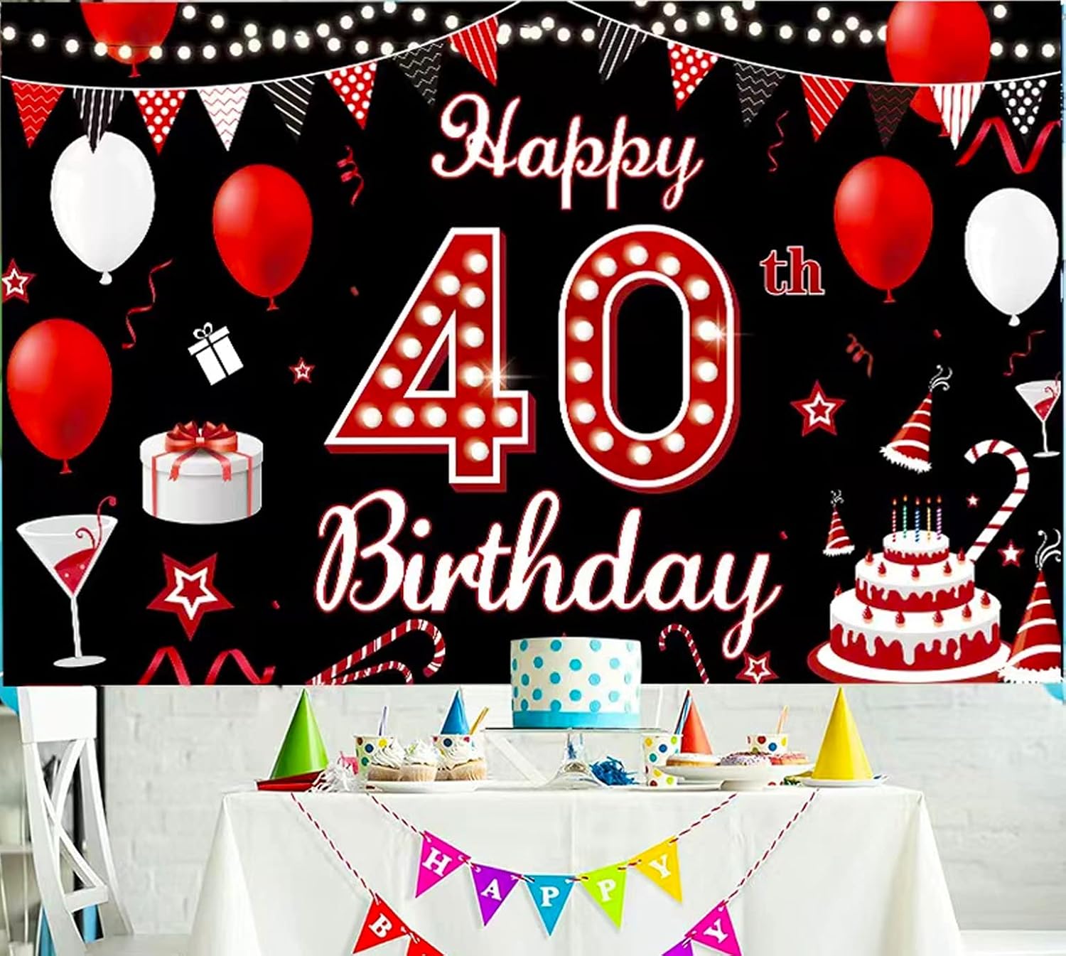 Amazon.com: Gallasy Happy Birthday Party Decorations for Kids Red ...