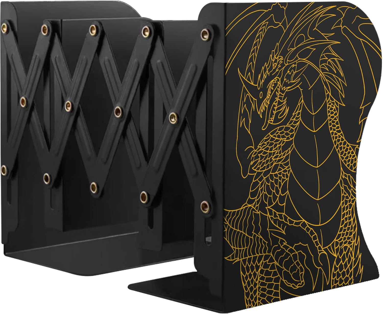Amazon.com: Dragon Bookends, Adjustable Bookends, Unique Book Holders ...
