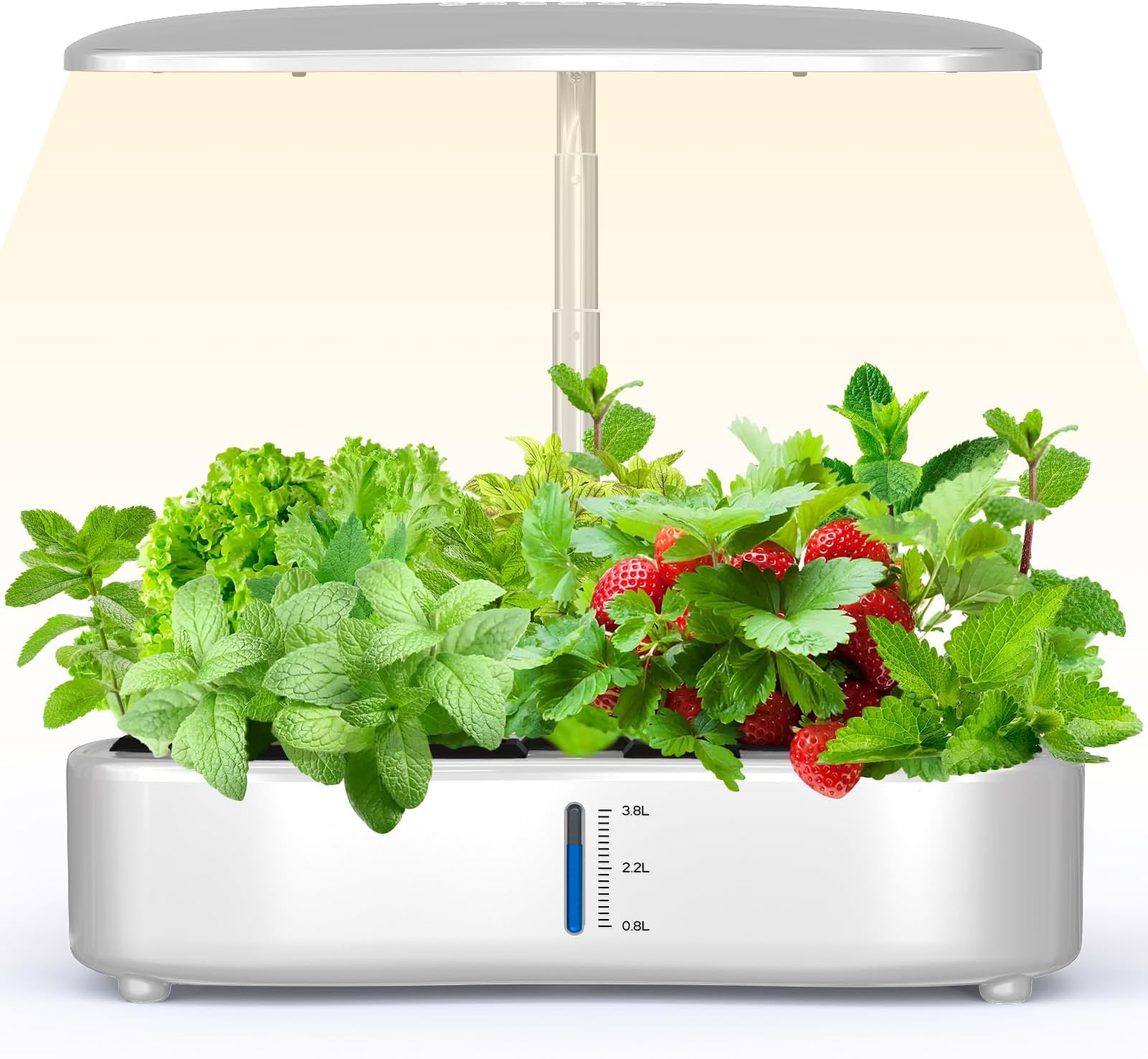 Amazon.co.jp: JustSmart 水耕栽培キット 室内 水耕栽培 おしゃれ 家庭菜園 キット LEDライト付き 自動水循環システム搭載 高さ調節可能 IGS-20SE ブラック ...