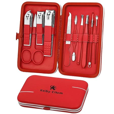 Amazon.com : Manicure Set, Travel Mini Nail Clippers Kit Pedicure Care ...