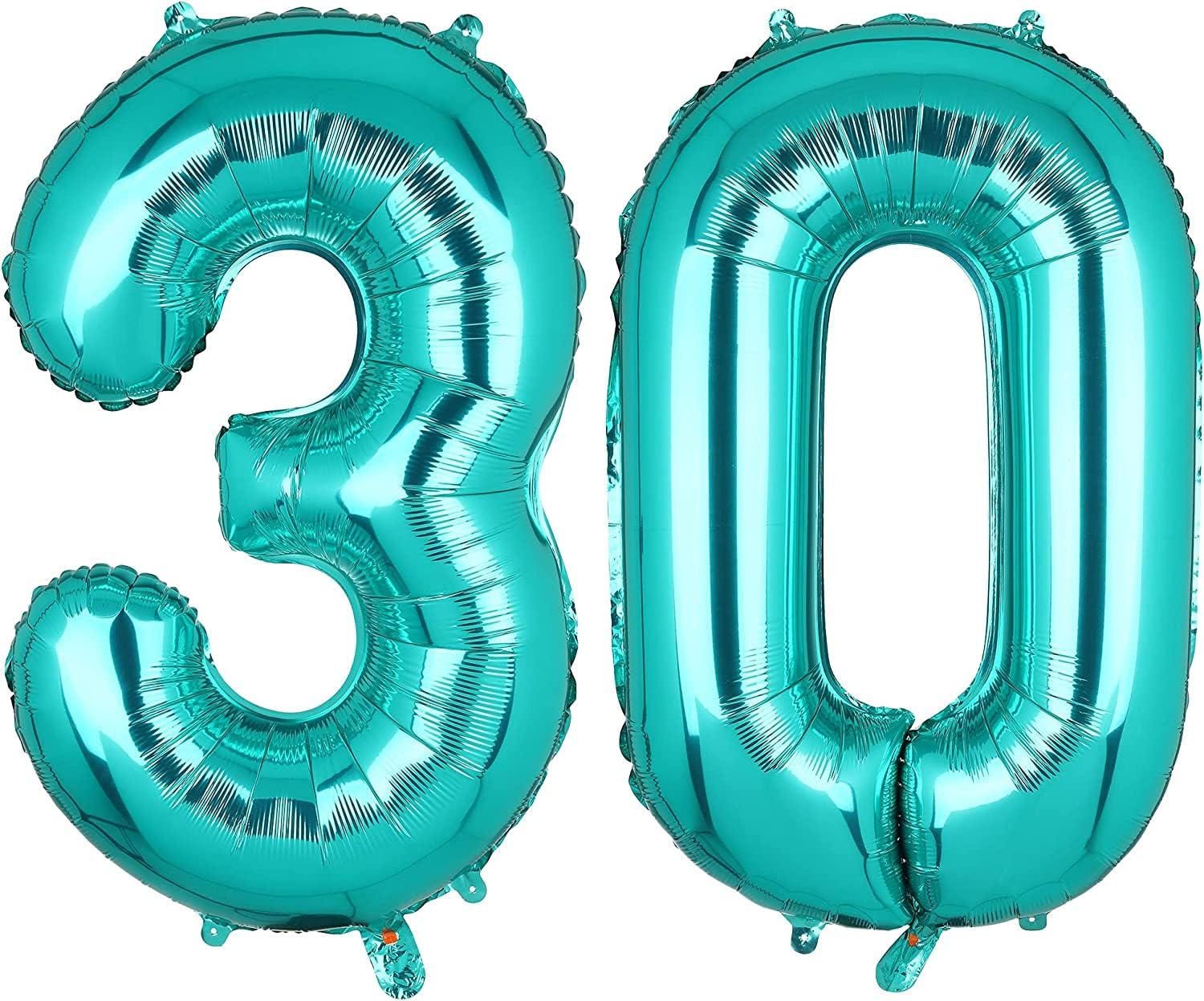 Amazon.com: Huge, Tiffany Blue Number 30 Balloon - 40 Inch, Teal Blue ...