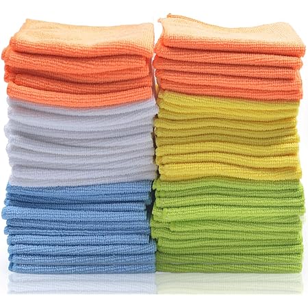 Amazon.com: SCRUBIT Microfiber Cleaning Cloth Lint Free Towels for ...
