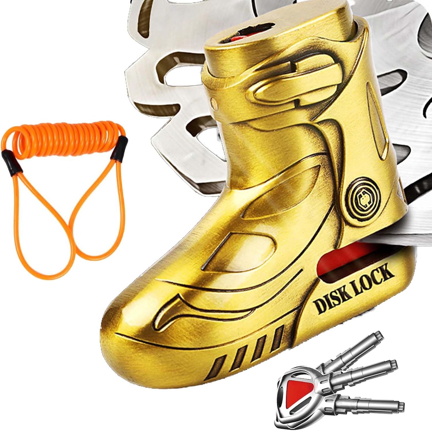 Amazon.com: Zabunna Motorcycle Disc Brake Lock, Motorcycle Locks Anti ...