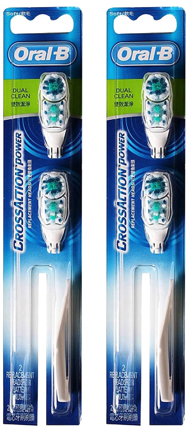 Oral B CrossAction Power Toothbrush Replacement Head (Soft) (Pack of 2) : Amazon.in: Health ...