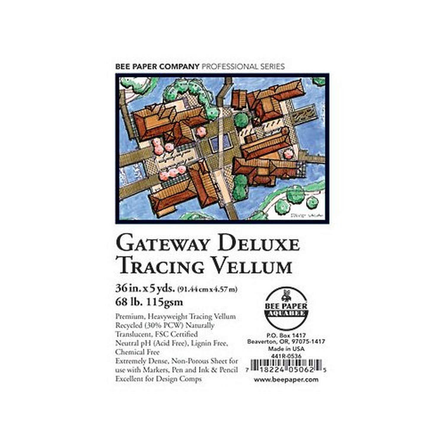 Amazon.com: Bee Paper Gateway Trace Paper Roll, 36-Inch by 5-Yards