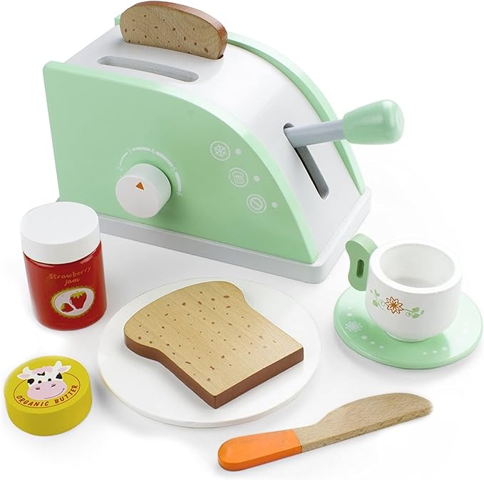 Amazon.com: Imagination Generation Wood Eats! Pop-Up Toaster Playset ...