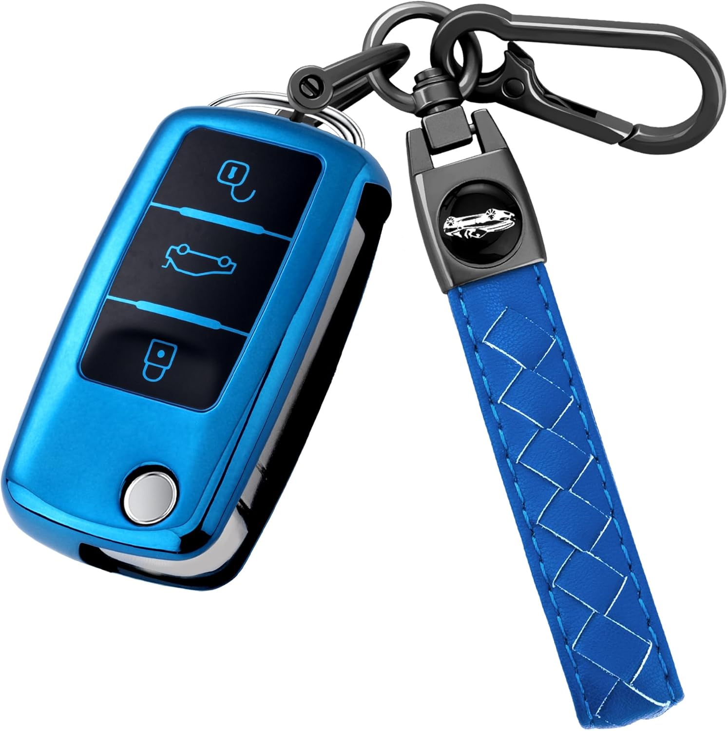 Amazon.com: Key Fob Cover with Keychain for VW Atlas Golf GTI Jetta ...