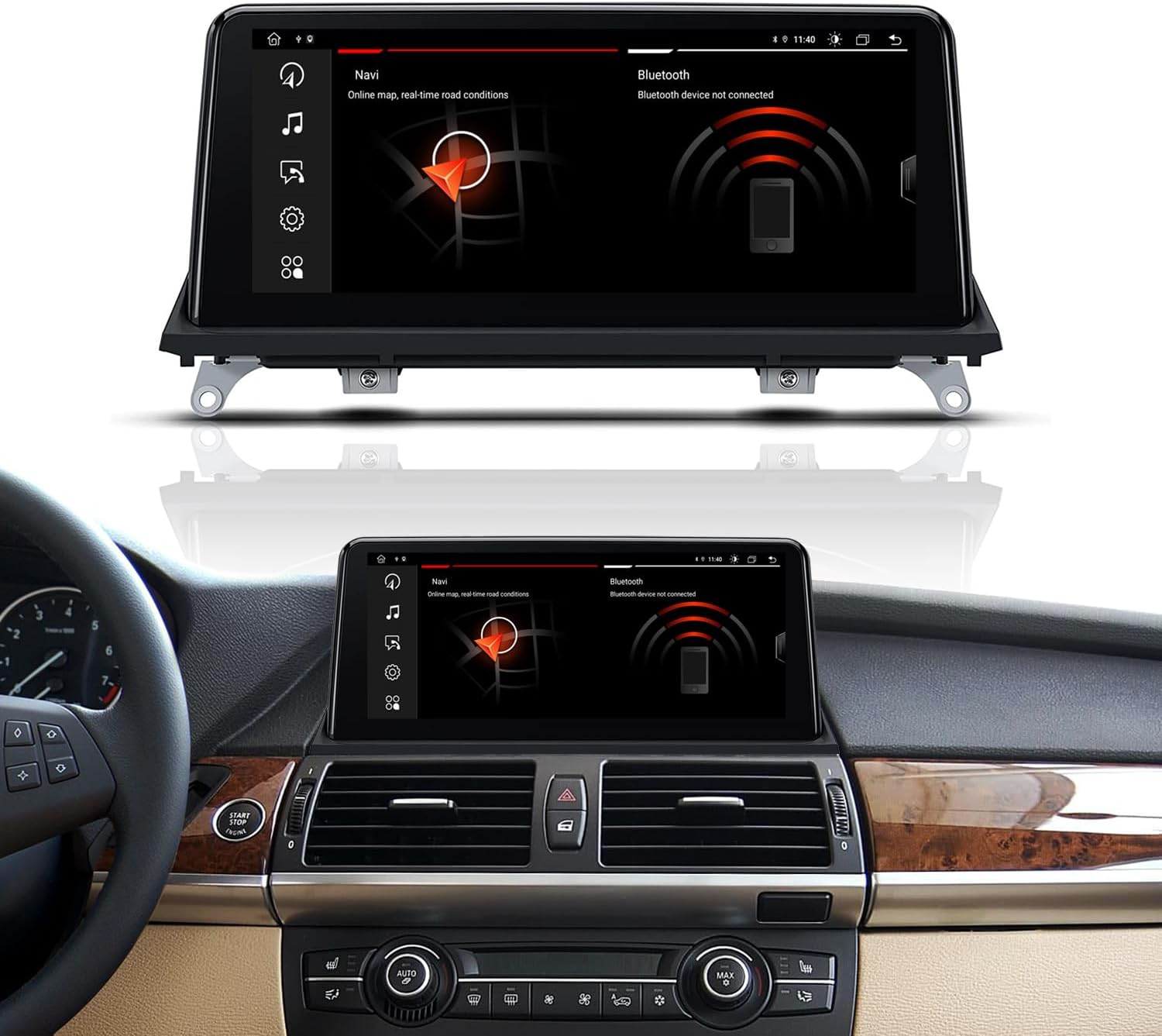 Amazon.com: ZBARK 10.25 Inch Android Car Stereo Radio for BMW X5 E70 X6 ...