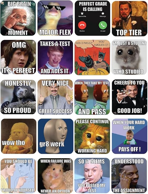 Amazon.com: Student Reward Stickers for Classrooms - 300 Pcs Funny ...