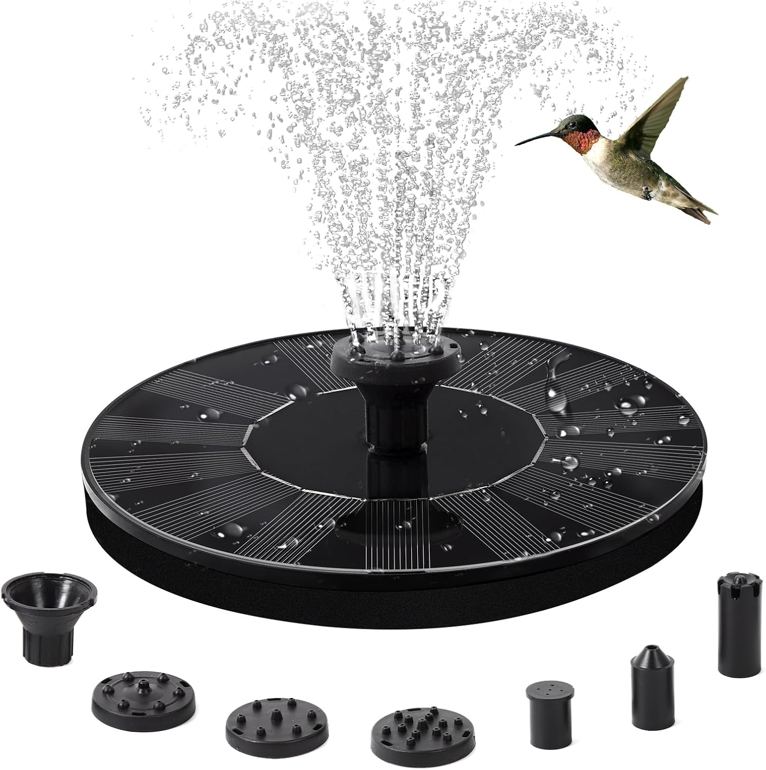 Amazon.com: Solar Fountain for Bird Bath,7 Models Nozzles Water ...