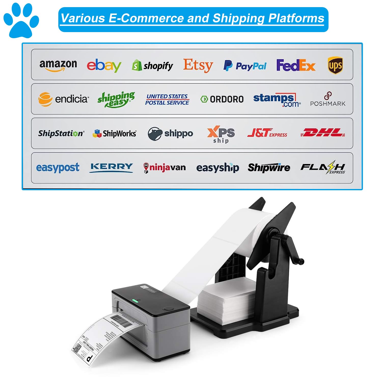 Snapklik.com : 4x6 Direct Thermal Shipping Labels, 500 Perforated ...