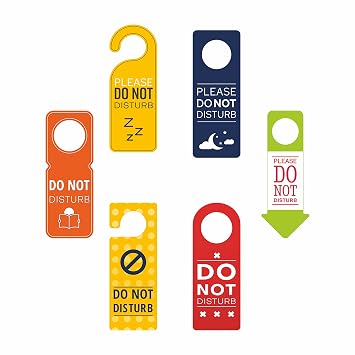 Buy Anne Print Solutions® Pack Of 6 Pcs Please Do not disturb door ...
