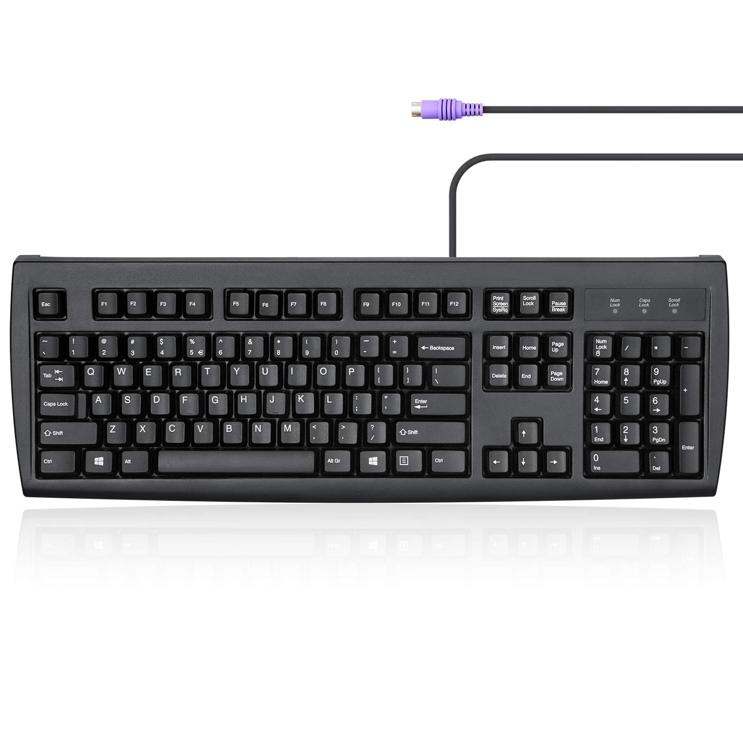 Amazon.in: Buy Perixx PERIBOARD-107 PS/2 Wired Keyboard – Full-Size US ...