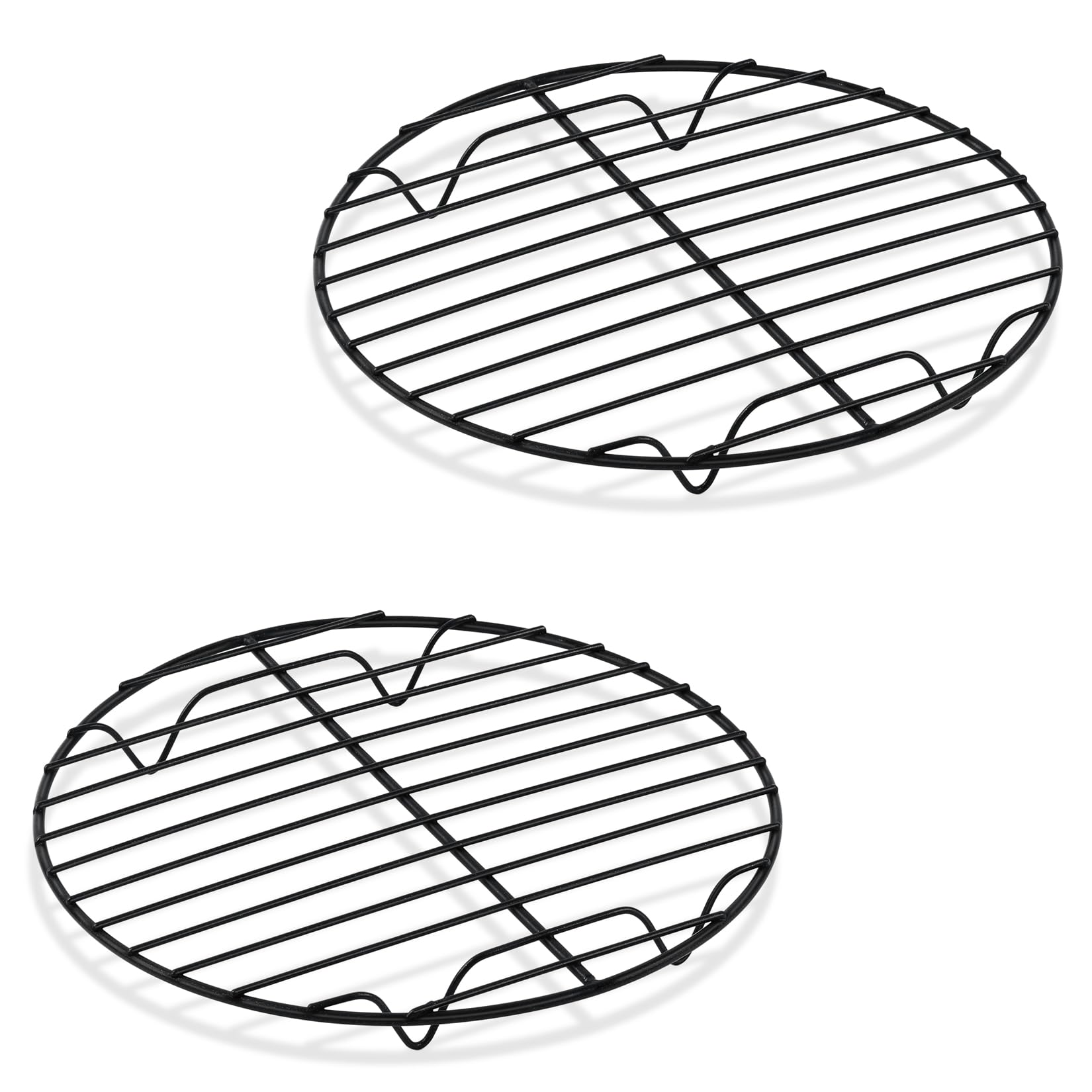 Amazon.com: P&P CHEF 7.5 Inch Round Cooling Racks - 2PCS, Nonstick ...