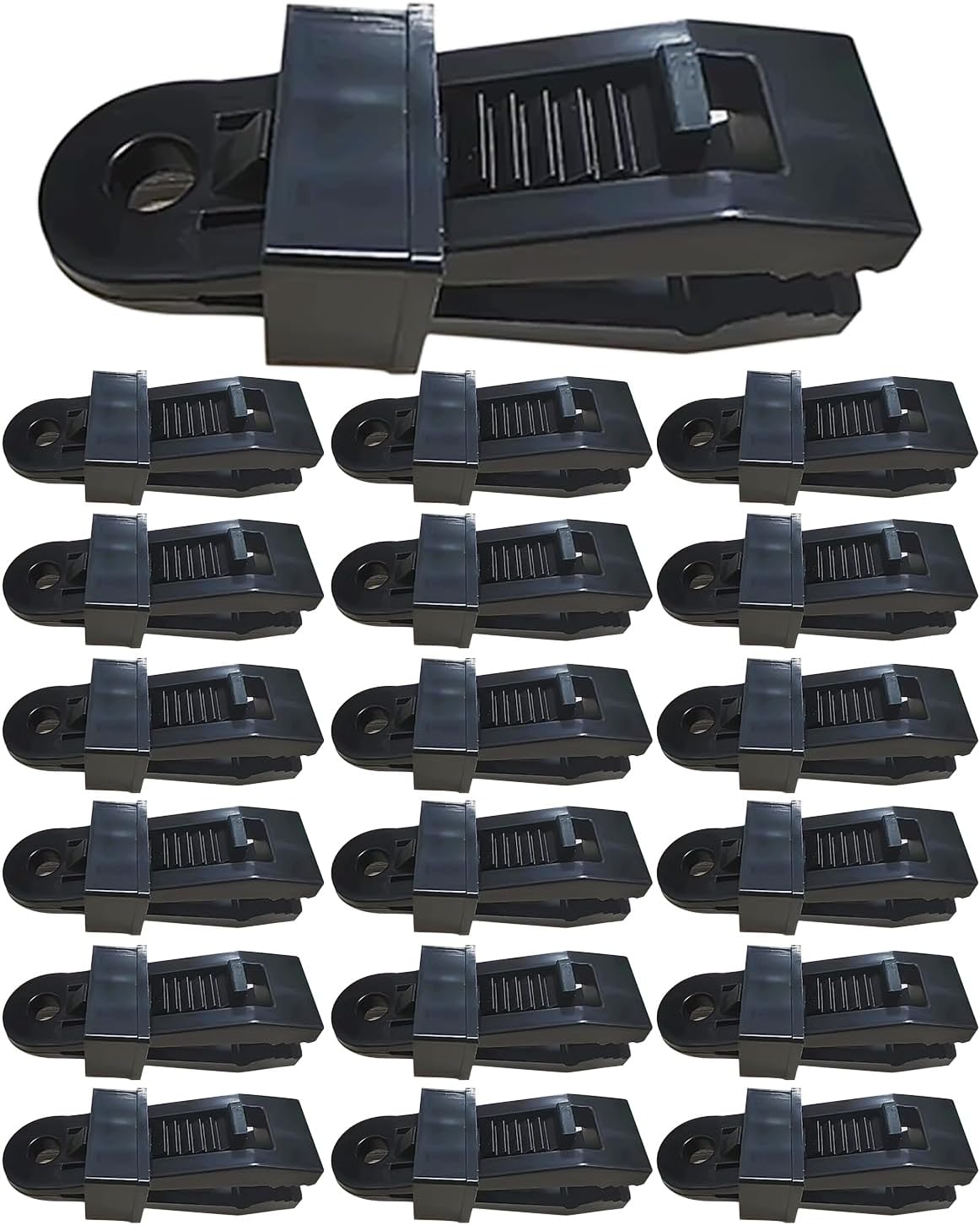 AOBYMIN 20 PCS Tarp Clips, Heavy Duty Lock Grip Tarp Clamps Tent ...