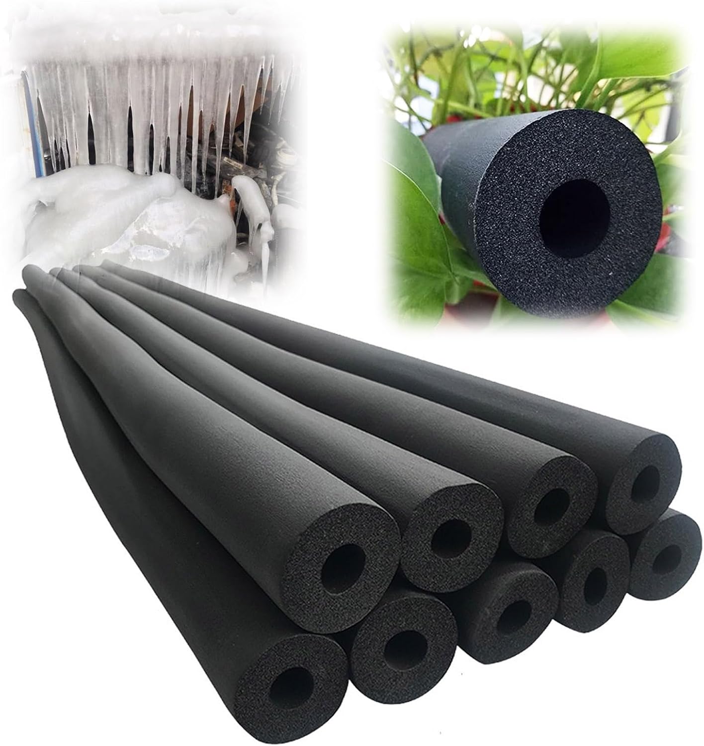 Amazon.com: 0.79" 1.18" Thick Super Nitrile Rubber Pipe Insulation ...
