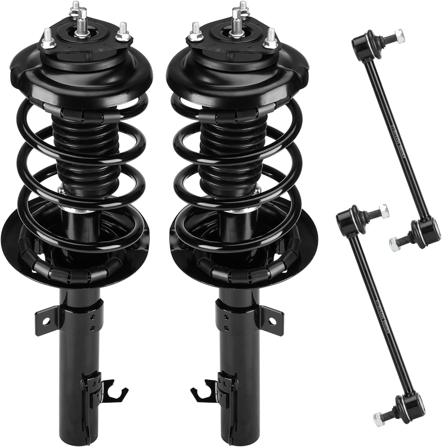 Amazon.com: Front Coil Spring Strut Assembly & Stabilizer Sway Bar Links Fit for Ford for Focus ...