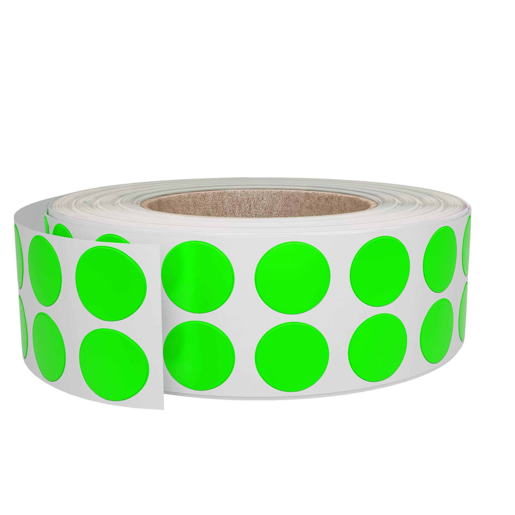 buy-royal-green-color-coding-labels-neon-green-stickers-on-a-roll-0