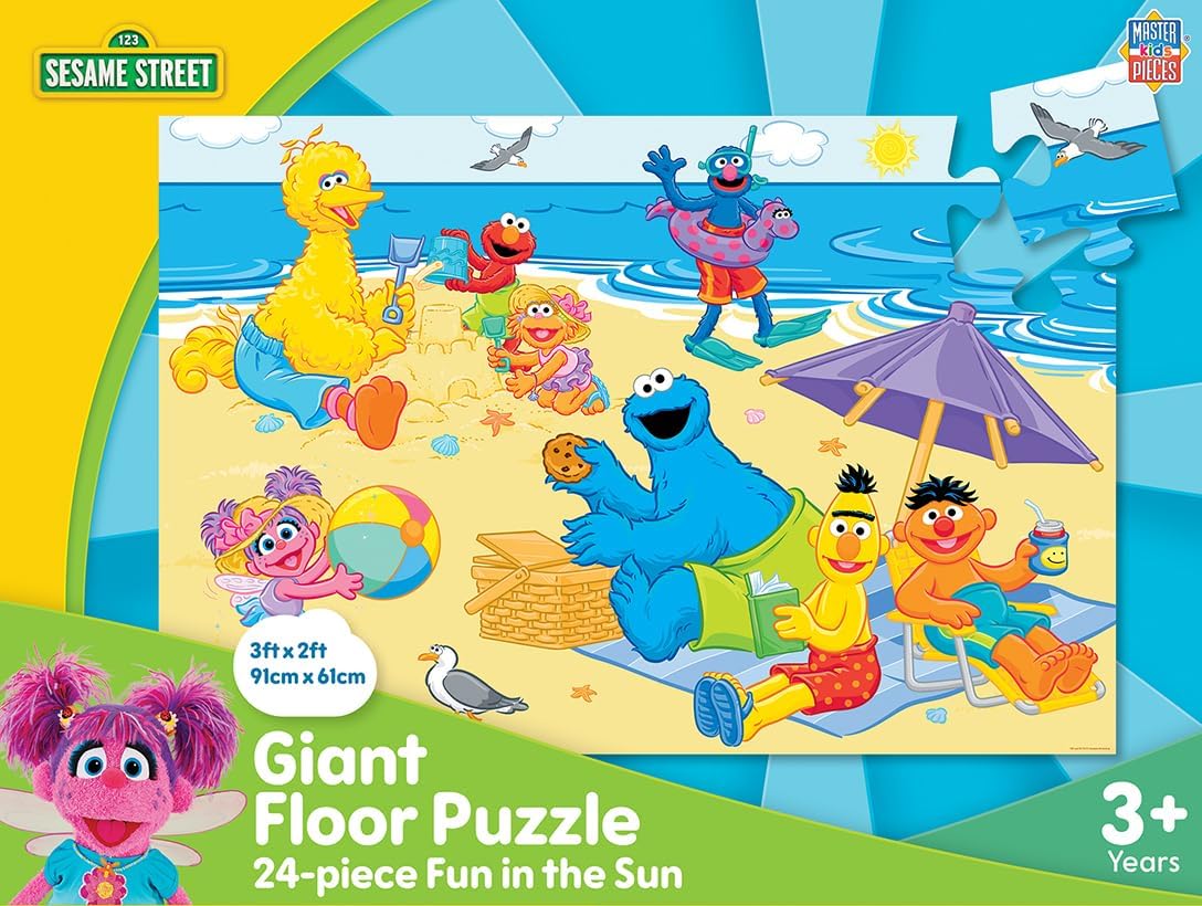 Amazon.com: Sesame Street - Fun in The Sun 36pc Floor Puzzle ...