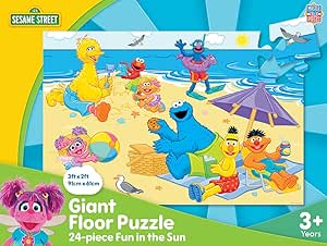Amazon.com: Sesame Street - Fun in The Sun 36pc Floor Puzzle ...