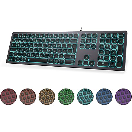 Logitech K740 Illuminated Wired Keyboard for Windows, Laser-Etched ...