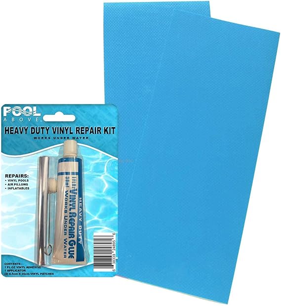 Amazon.com : 2 Pack 4 x 10 Heavy Duty Blue Vinyl Repair Patch Kit for ...