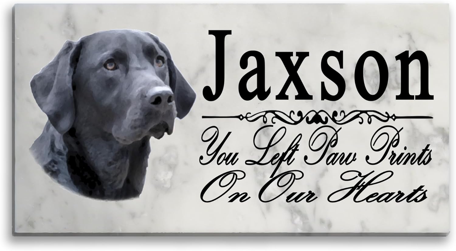 Amazon.com : Black Lab Memorial Stone - Personalized Pet Loss Plaque ...