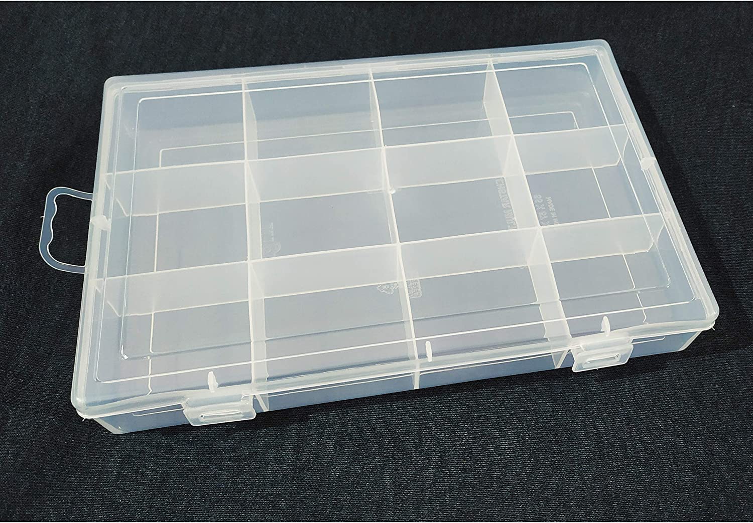 Bansal Industries 12-Partition Plastic Storage Box - Transparent ...