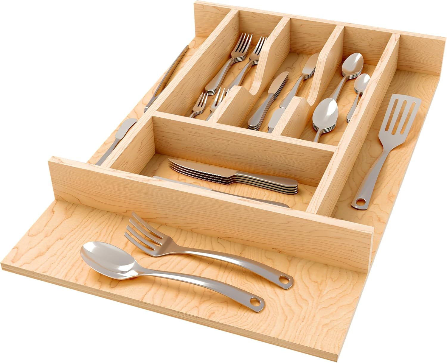 Amazon.com: Rev-A-Shelf Natural Maple Right Size Utensil Insert Home ...