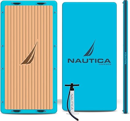 Amazon.com: Nautica Lakeside Floating Dock - 11ft Inflatable Floating ...