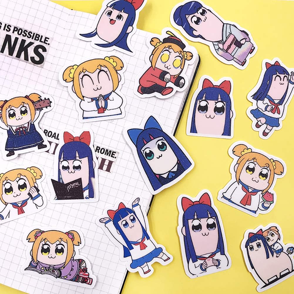 Amazon.com: YJacuing Anime Pop Team Epic Cute Chibi Reusable Vinyl ...