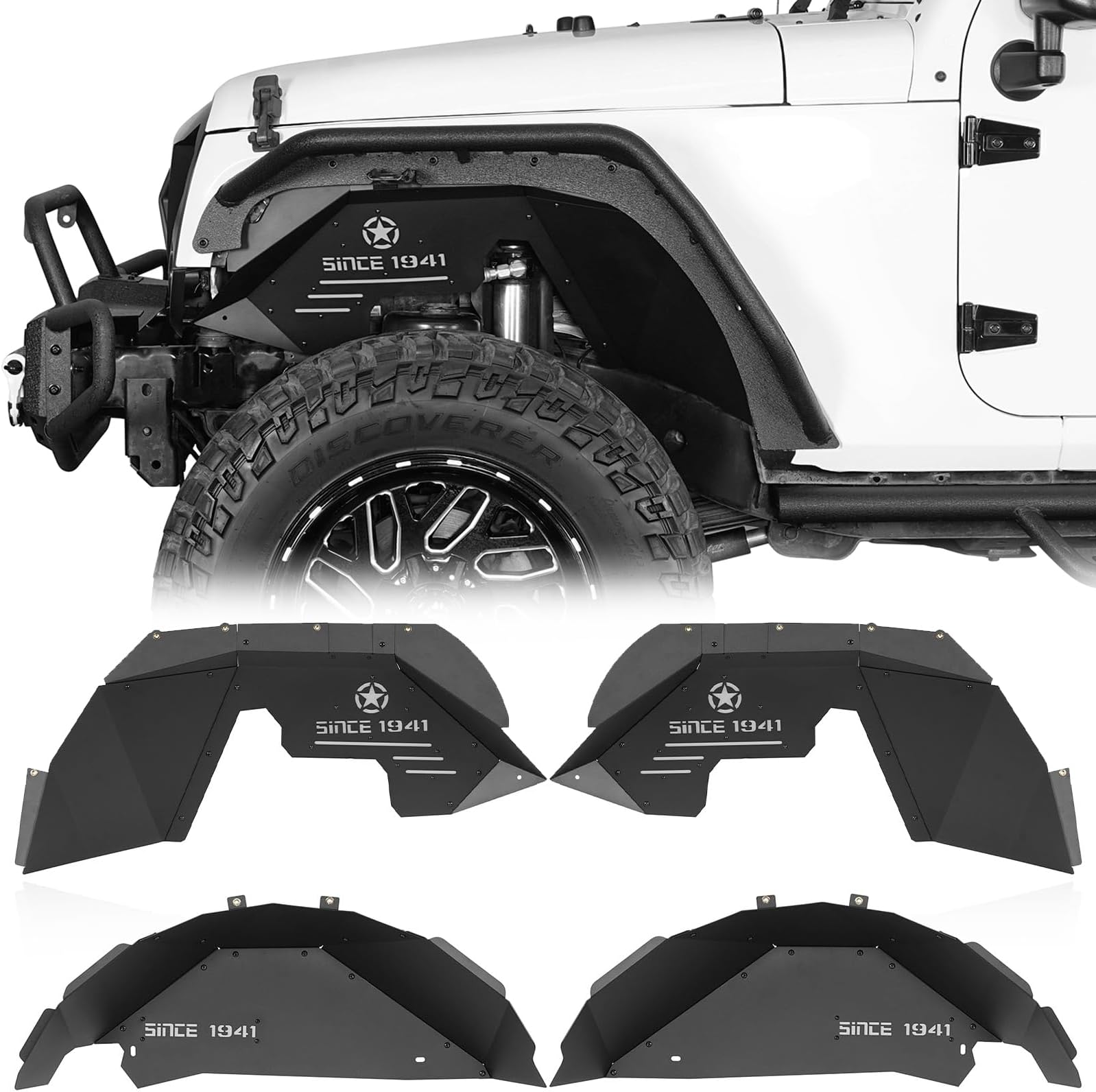 Amazon.com: XOOKUN Front & Rear Inner Fender Wheel Well Inner Liners ...