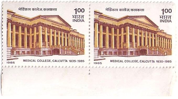 India 1985 Medical College Calcutta Pair Stamps MNH : Amazon.in: Toys ...