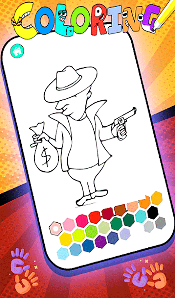 Robbery Bob Coloring Book - App on Amazon Appstore