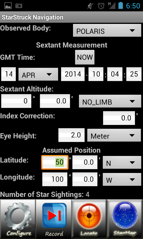 StarStruck Navigation: Celestial Navigation Application to Complement ...