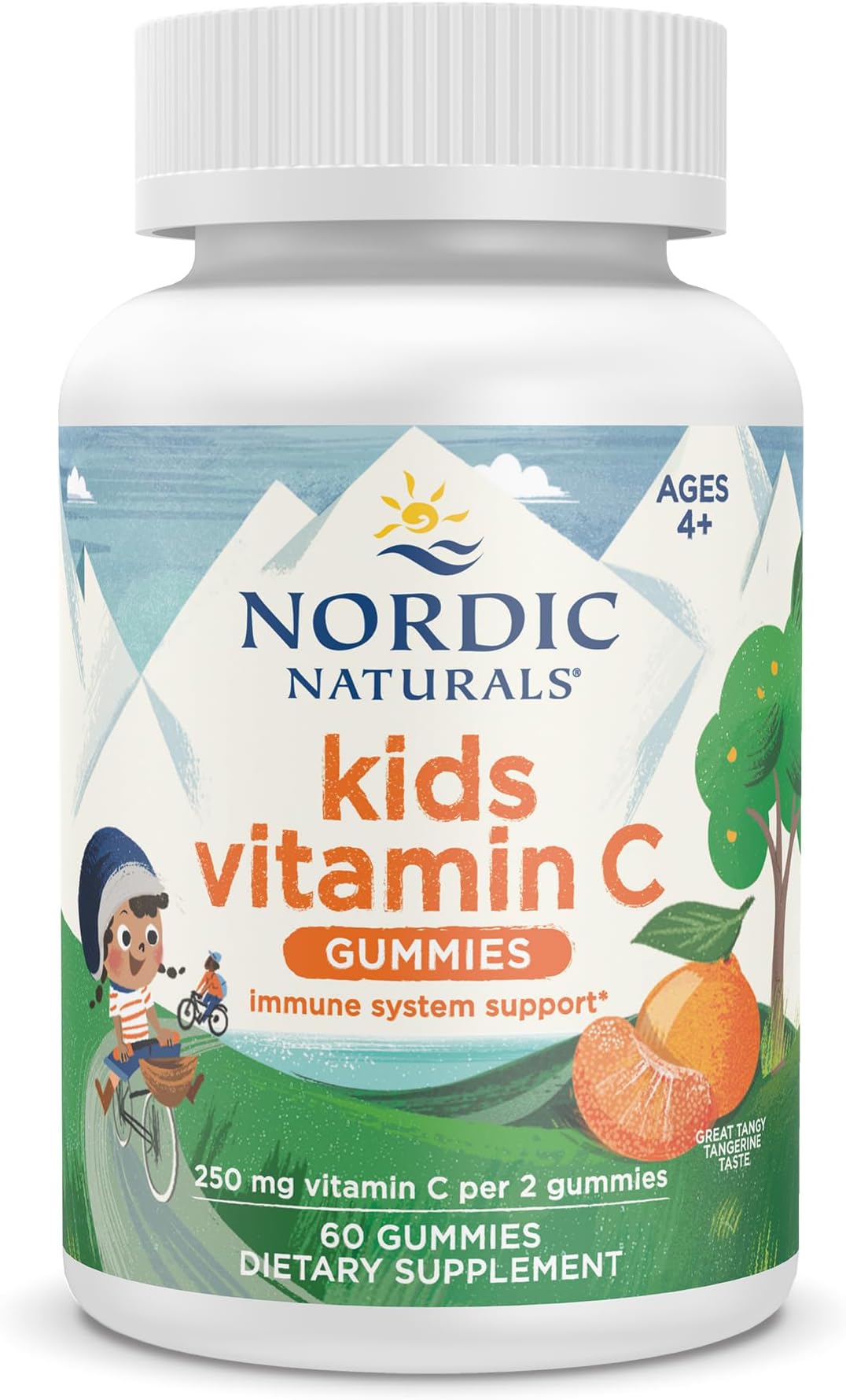 Amazon.com: Nordic Naturals Kids Vitamin C Gummies - Tangy Tangerine ...