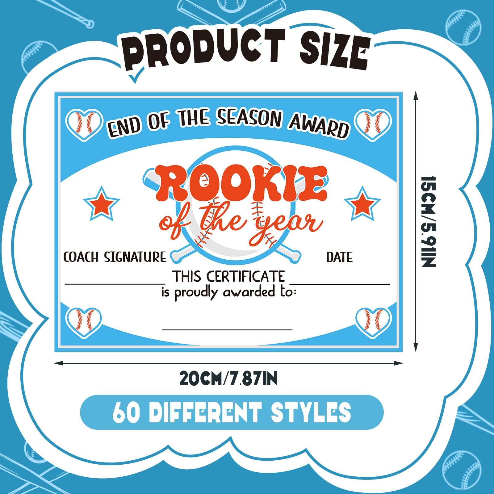 Snapklik.com : Fuyoooo 60 Pcs Sports Achievement Award Certificates ...