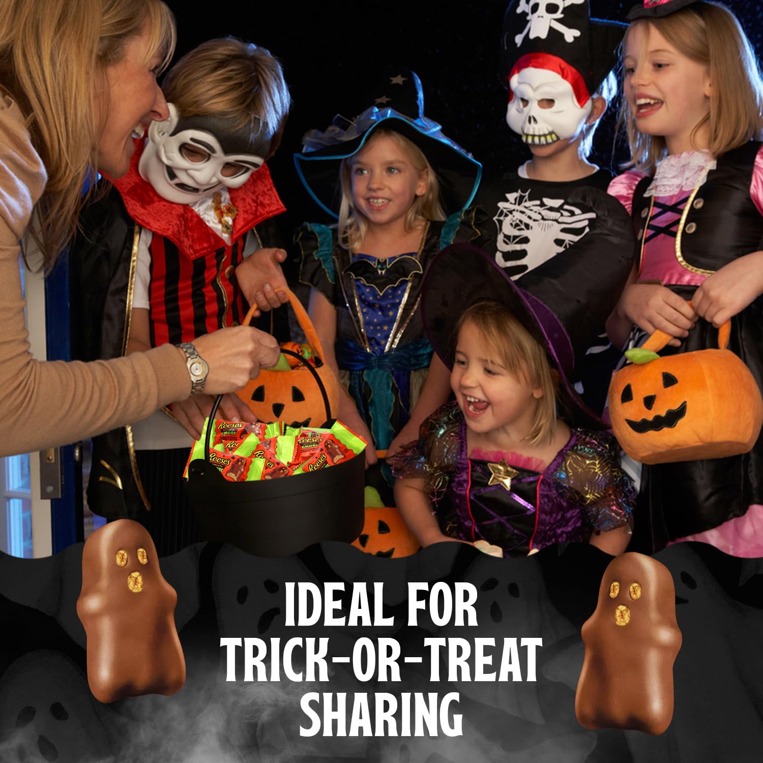 Snapklik.com : ReesesPeanut Butter Ghost Snack Size Individually ...