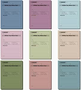 Amazon.com : Eaasty 9 Pieces While You were Out Pads 4 x 5 Inches ...