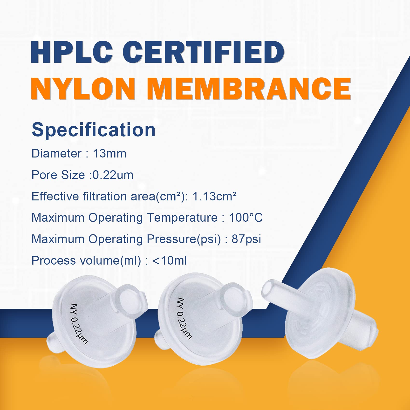 Snapklik.com : Welded Syringe Filters,Pack Of 100, Nylon Membrane ...