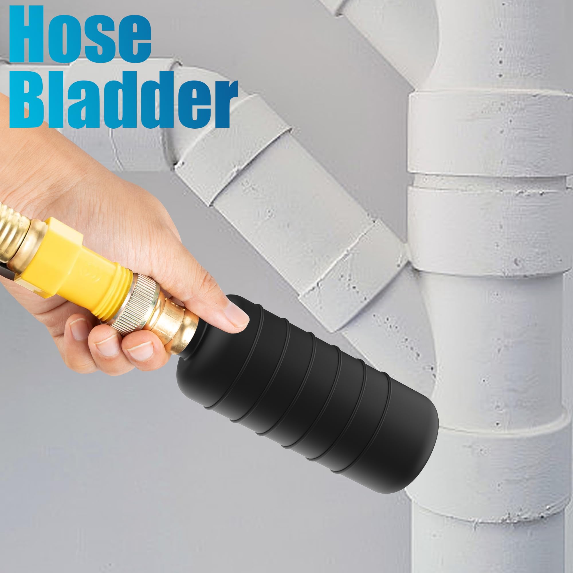 Snapklik.com : 3 Pcs Drain Bladders,Rubber Bladder Drain Cleaners Fit 1 ...